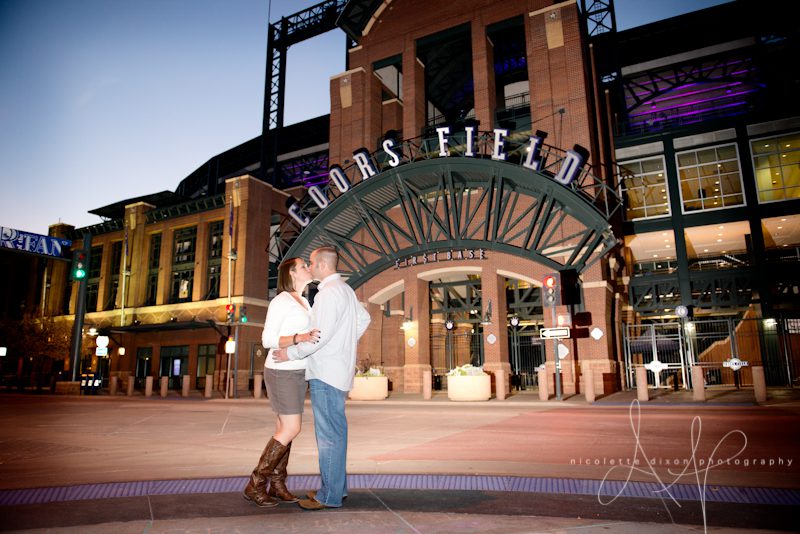 Amanda and John | Coors Field Colorado Engagement Photographer ...